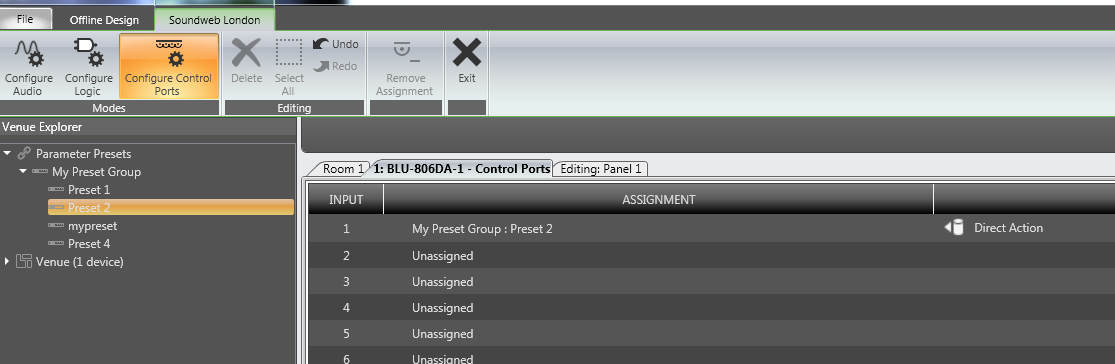 AUDIO ARCHITECT Using Parameter Presets